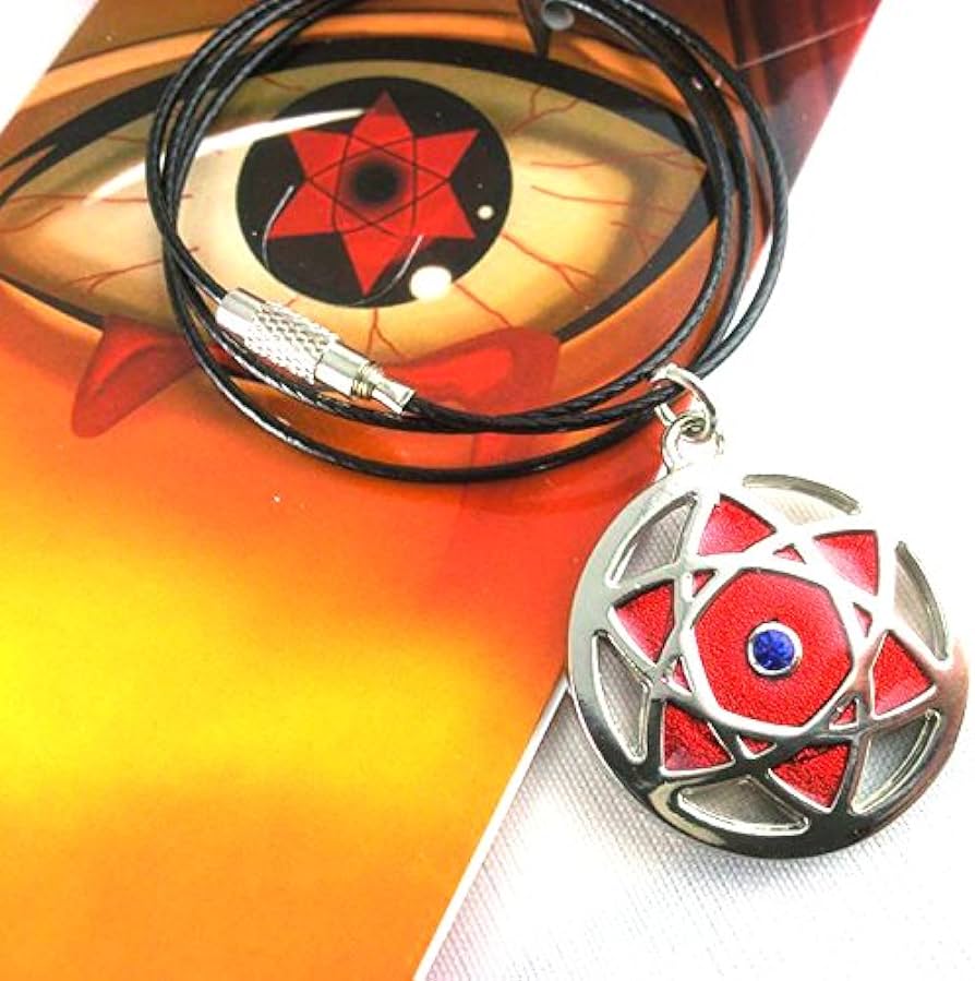 Naruto - Sasuke Uchiha Mangekyou Sharingan Necklace — Adilsons