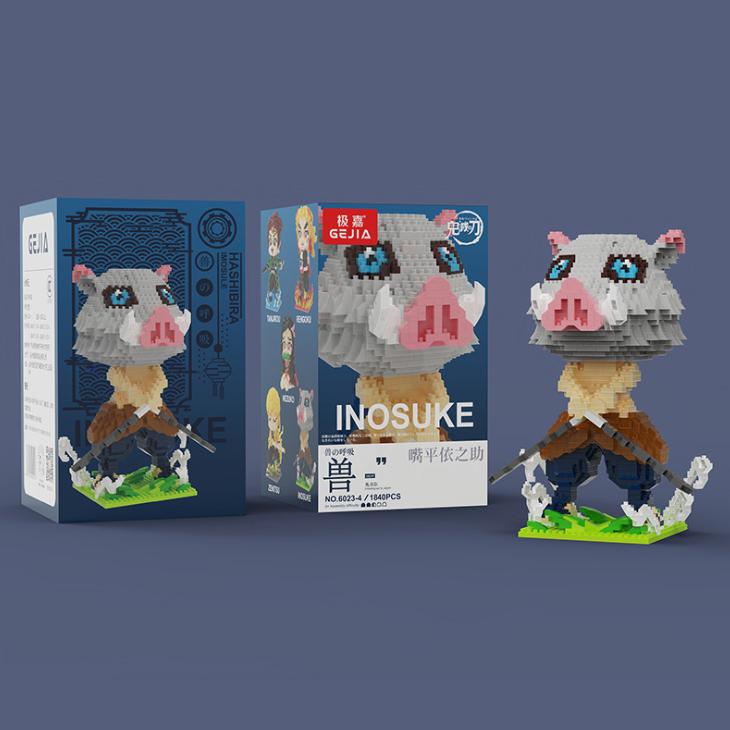 Demon Slayer Inosuke Building Blocks — Adilsons